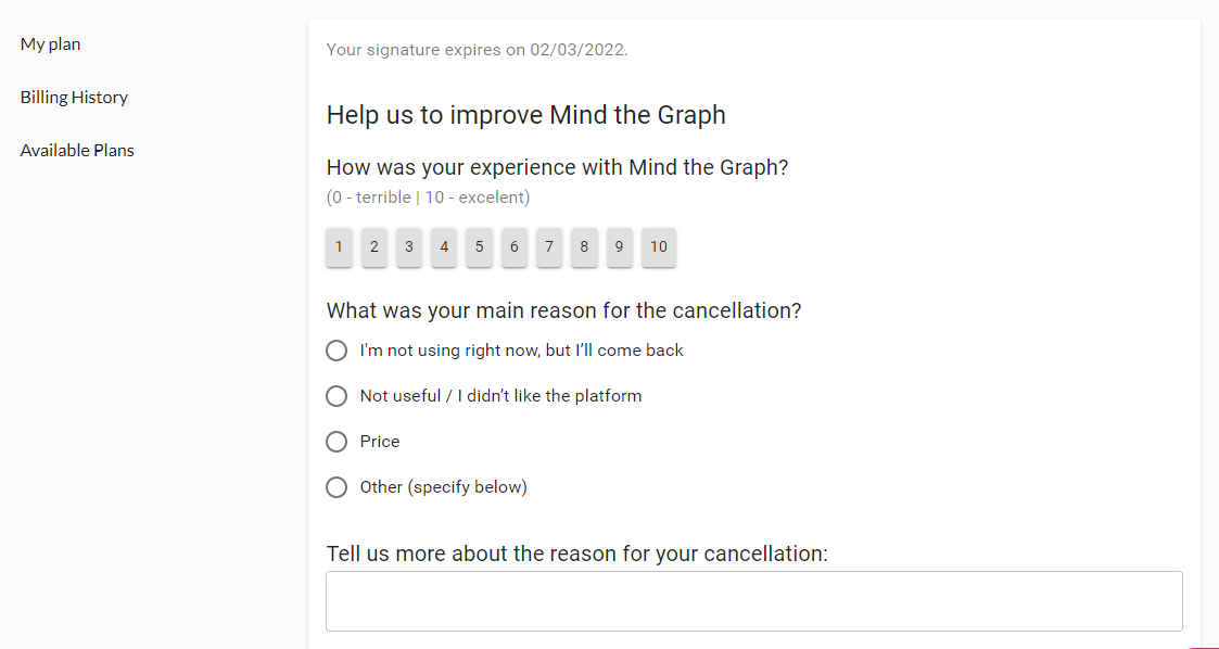 How do I cancel my subscription? - Mind the Graph Blog
