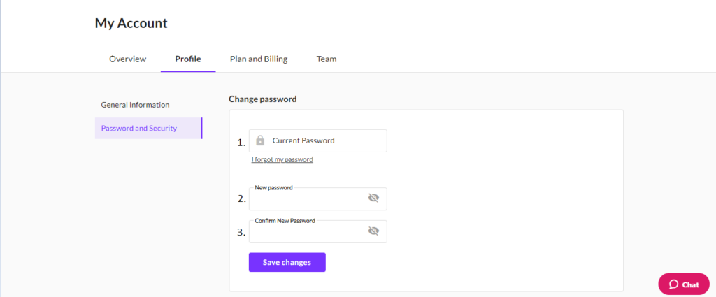 How can I change my password? - Mind the Graph Blog