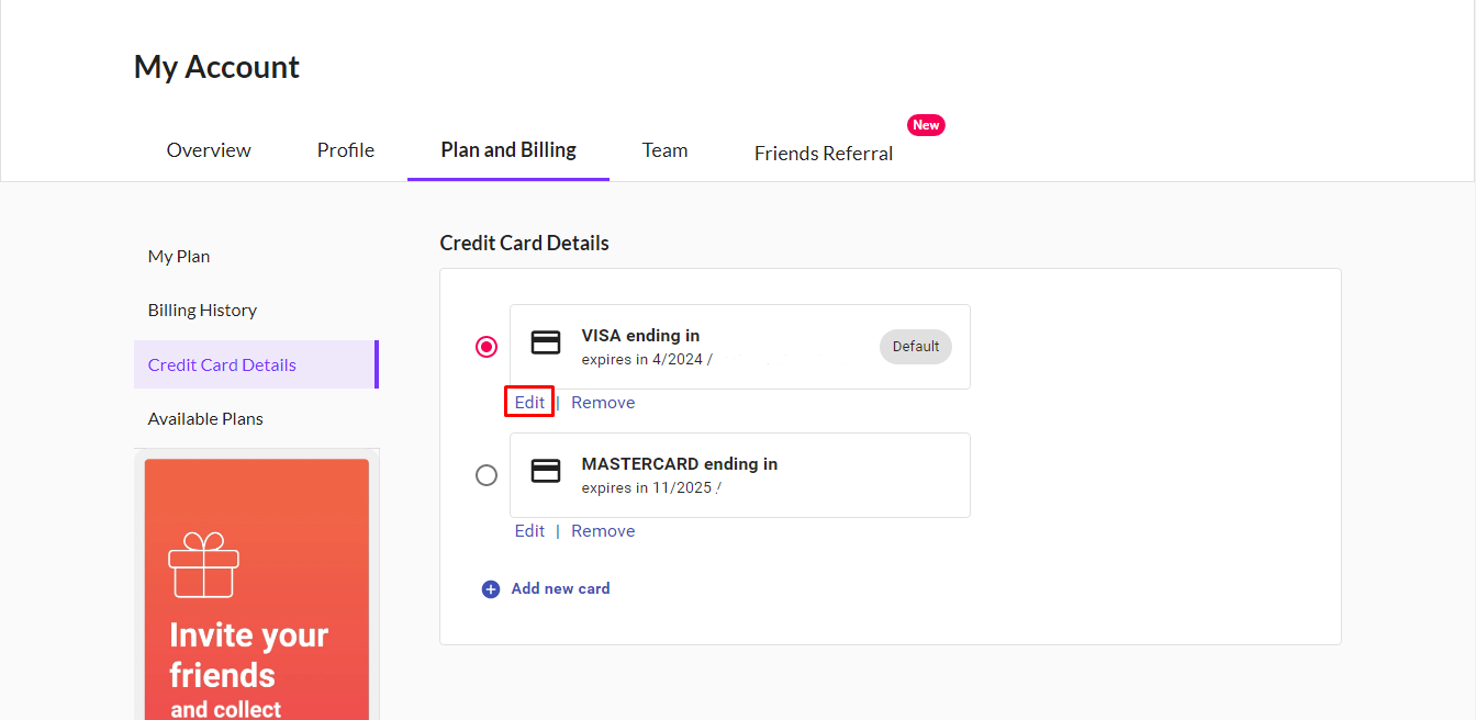 How do I update my credit card details? - Mind the Graph Blog