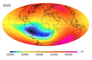 South Atlantic Magnetic Anomaly: Earth's Magnetic Field Weakening ...
