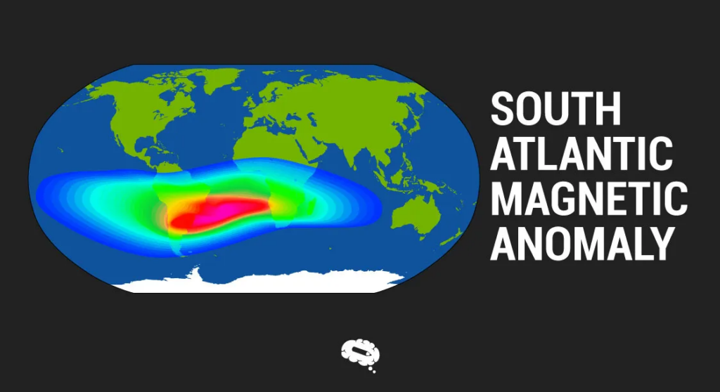 South Atlantic Magnetic Anomaly: Earth's Magnetic Field Weakening ...